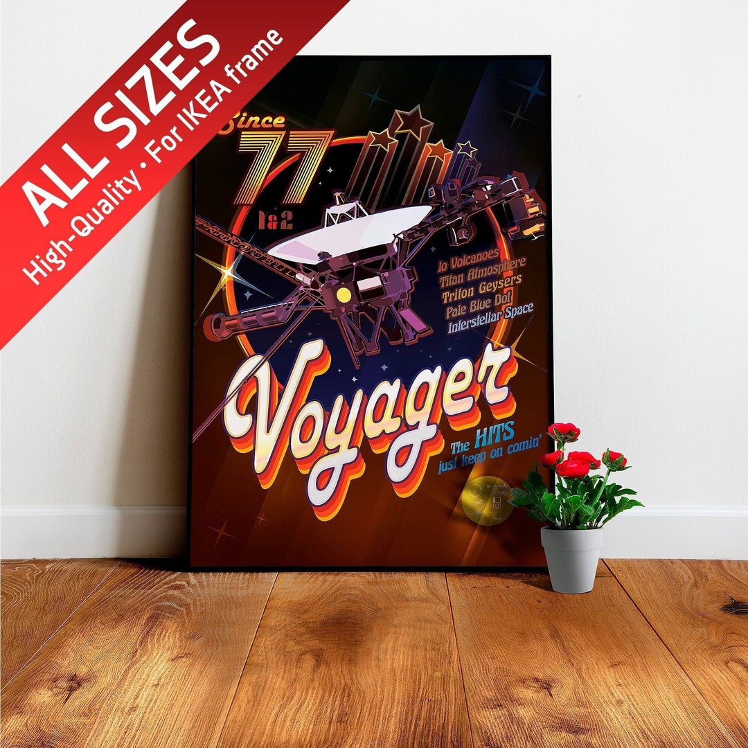 Voyager 1/2, Since 77 (NASA Visions of the Future) — Space Poster ...