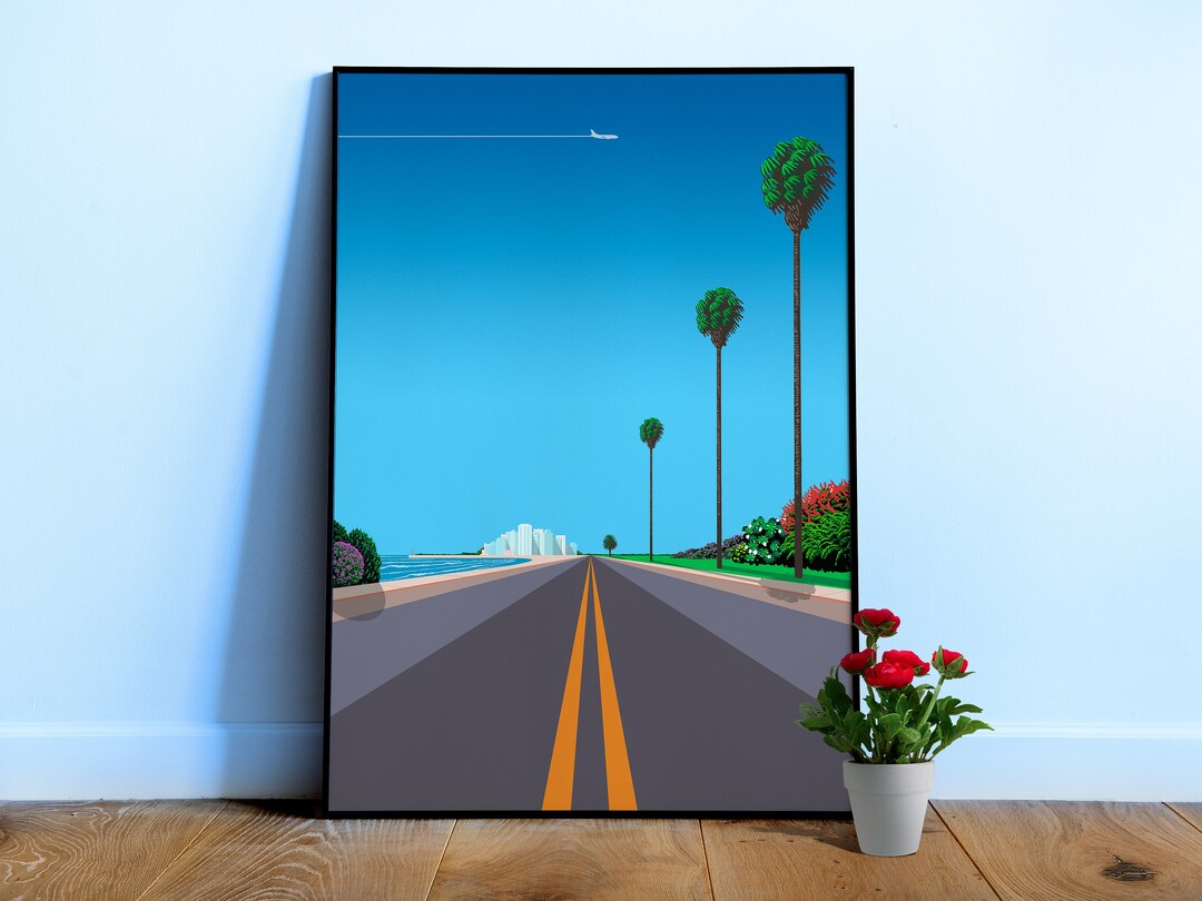 Florida Miami USA City Pop Art Retrowave/vaporwave - Etsy