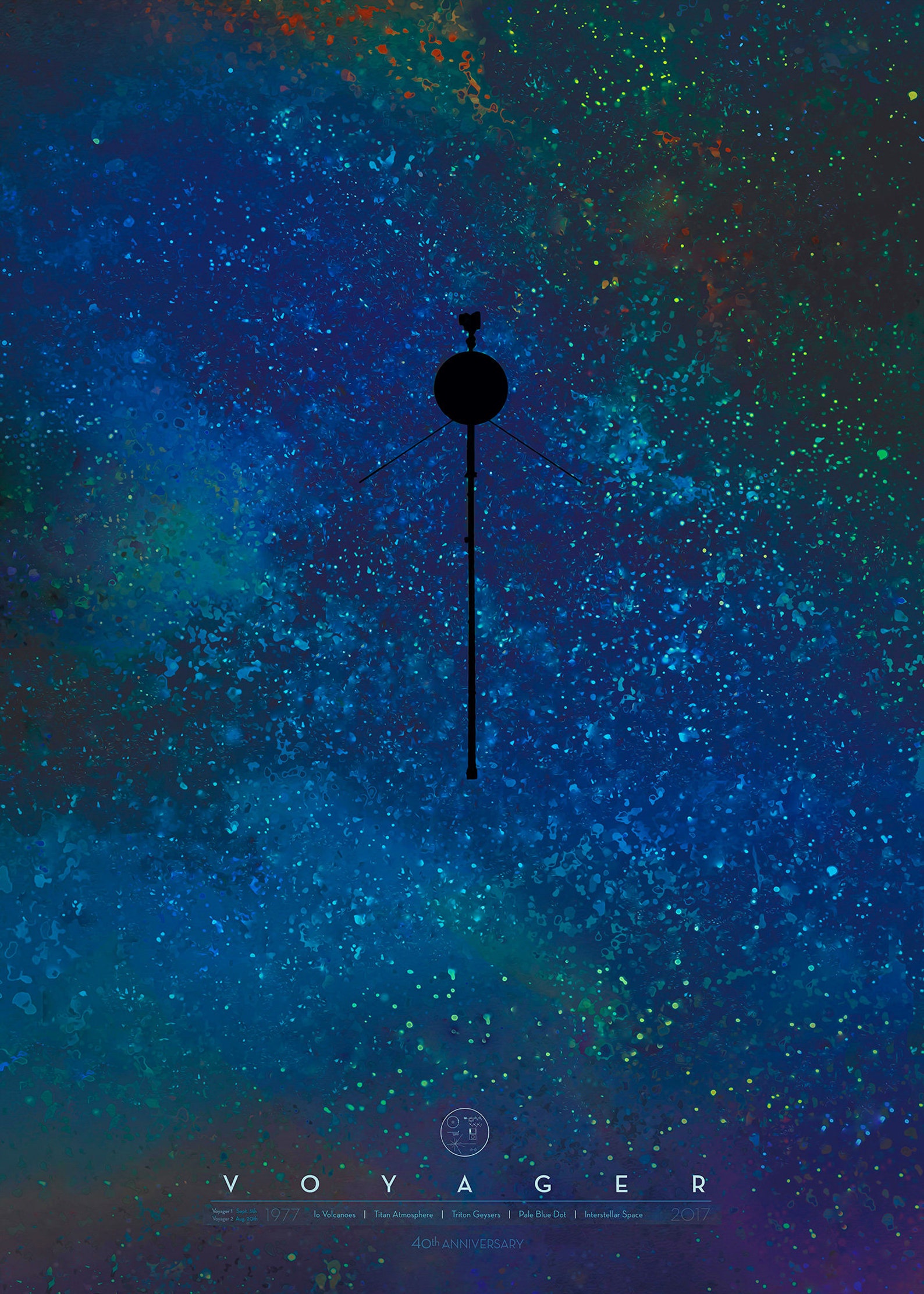 NASA Voyager 1 Vintage Space Space Poster Science Poster | Etsy