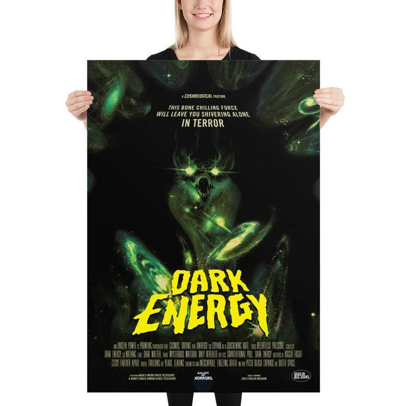Dark Energy — Aliens Space Poster / Science Print, Retro Space Sci-fi ...