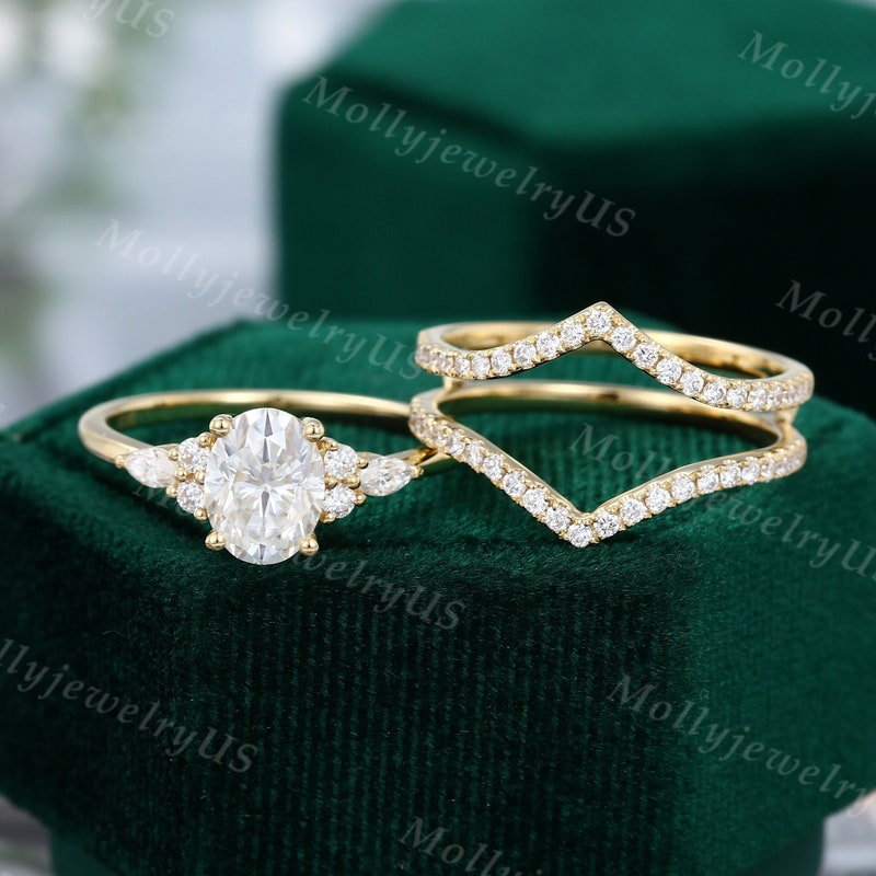 Engagement Ring Set - Etsy