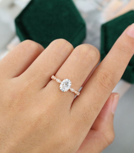 Moissanite Rings Oval