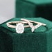 Oval Cut Moissanite Engagement Ring Solid 14K Rose Gold Unique - Etsy