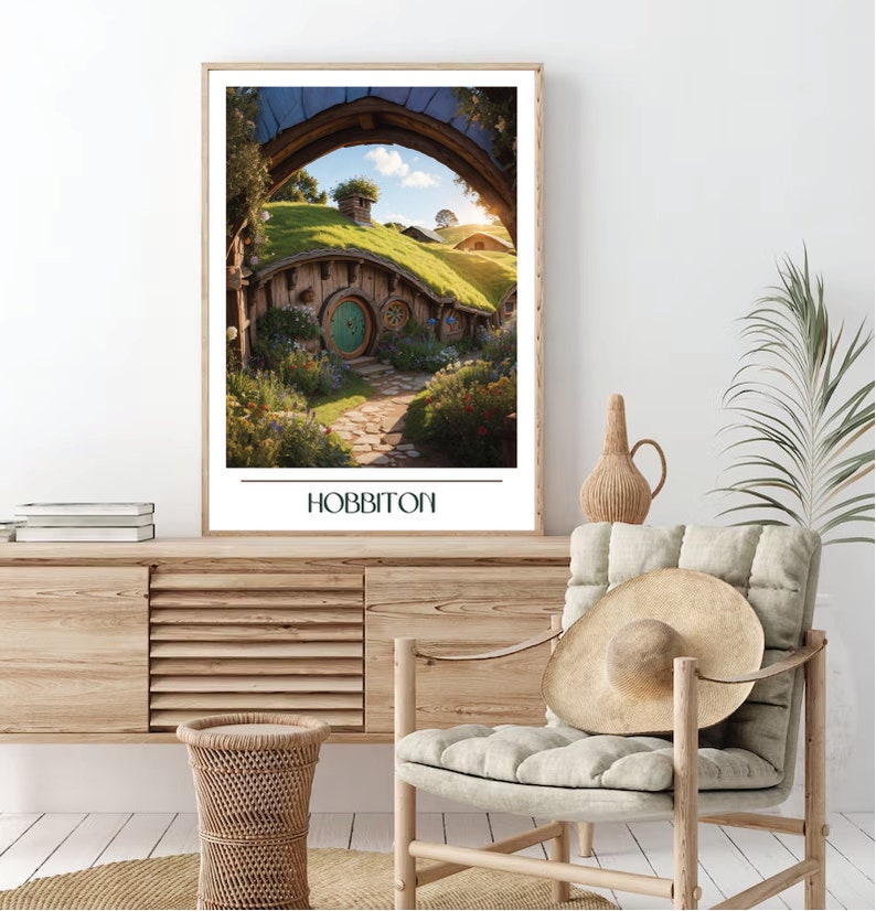 Hobbiton Poster, Hobbit House, Hobbits, Hobbit, Hobit, Instant Download ...
