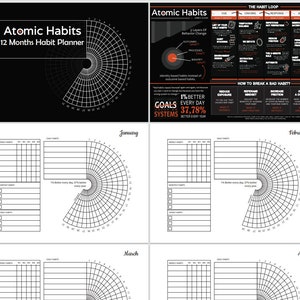 Atomic Habits Worksheet I 12 Pages + Poster I Atomic Habits Poster I ...