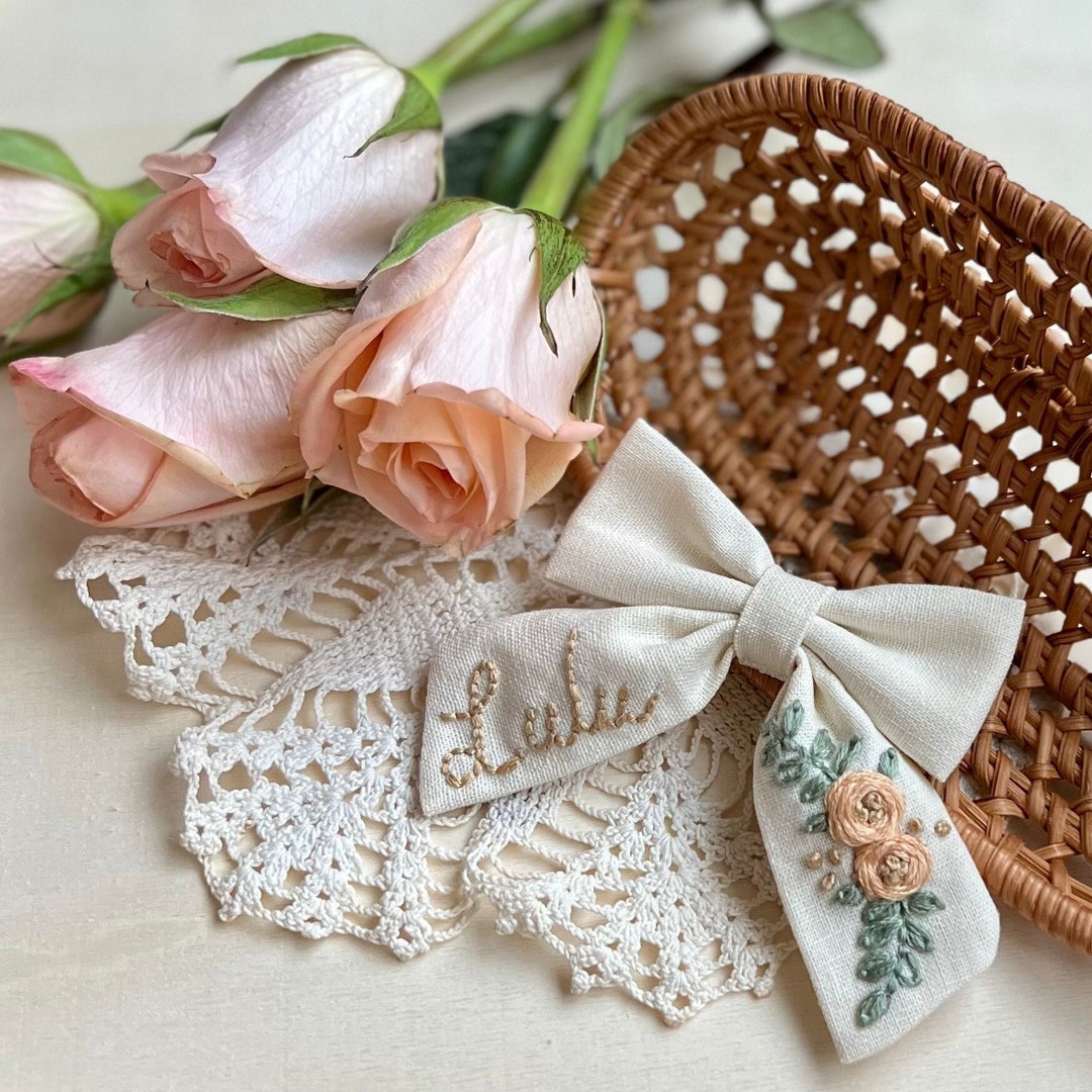 My Everything Peach Keepsake Bow - Etsy