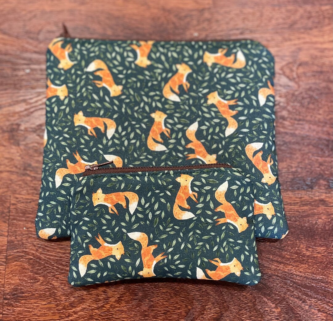 Fox Zipper Pouch - Etsy