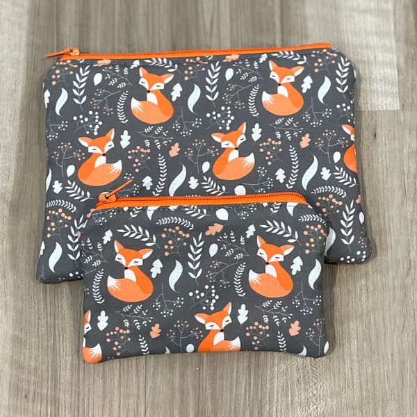 Fox Zipper Pouch - Etsy