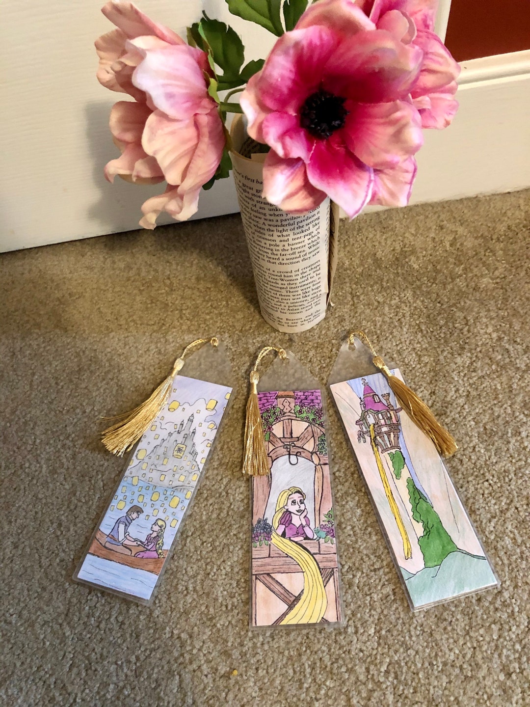 Tangled Bookmarks - Etsy