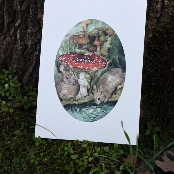 Whimsical Rabbit - Etsy