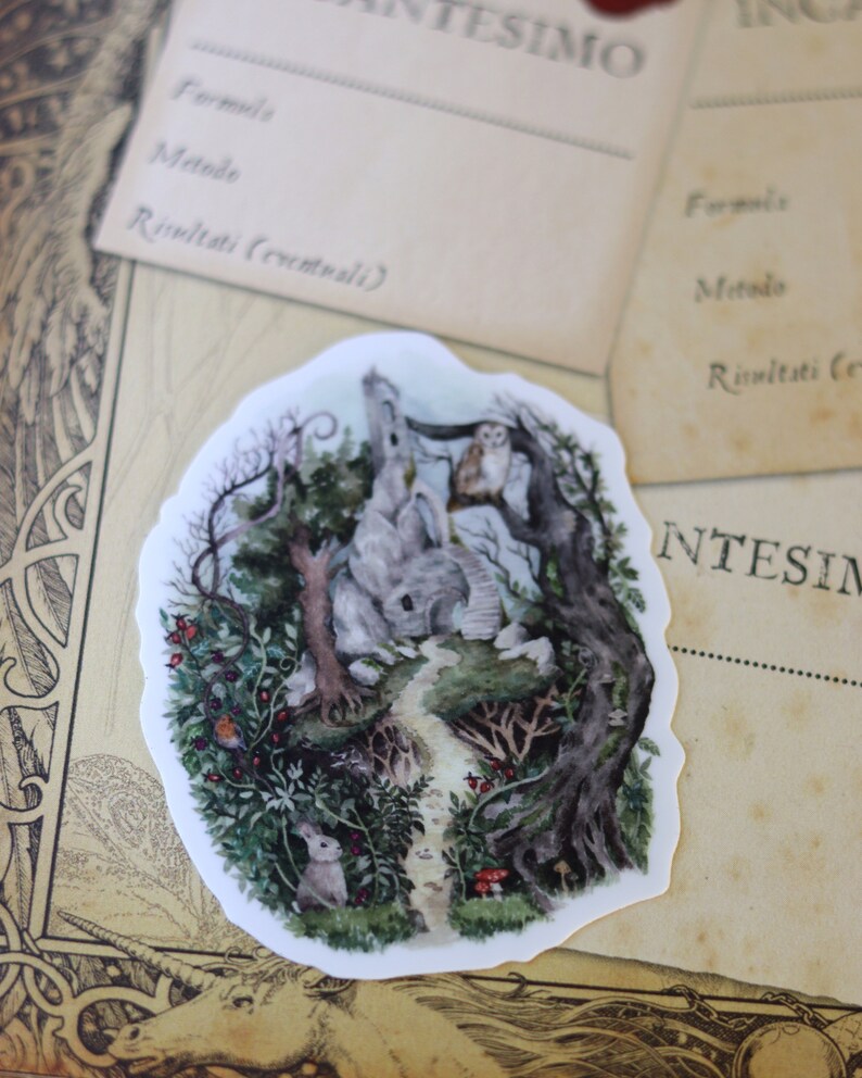 Vinyl Stickers Fantasy Sticker Whimsigoth Matte Sticker - Etsy