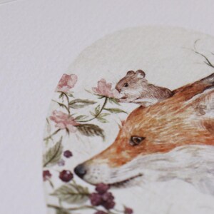 Cottagecore Fox, Fox Lover Gift, Woodland Animal Art, Fox Art Print ...