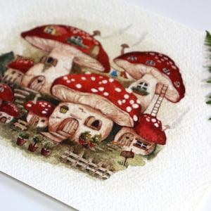 Mushroom House, Fairycore Art, Fairy House, Fantasy Art, Whimsical Art ...