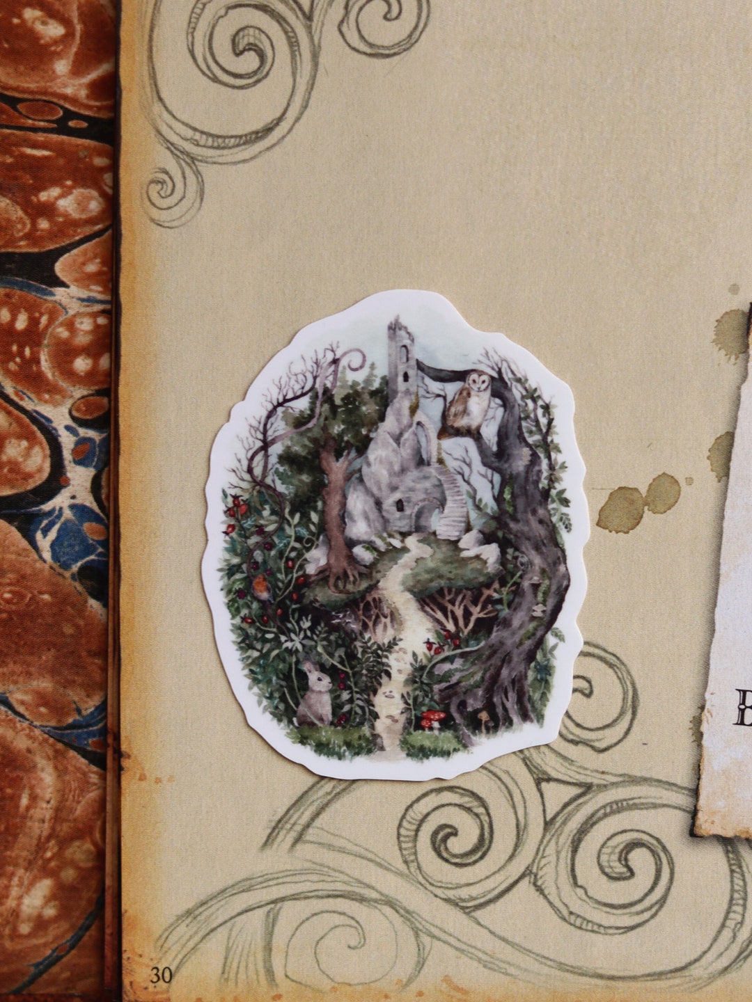 Vinyl Stickers, Fantasy Sticker, Whimsigoth, Matte Sticker, Whimsical ...