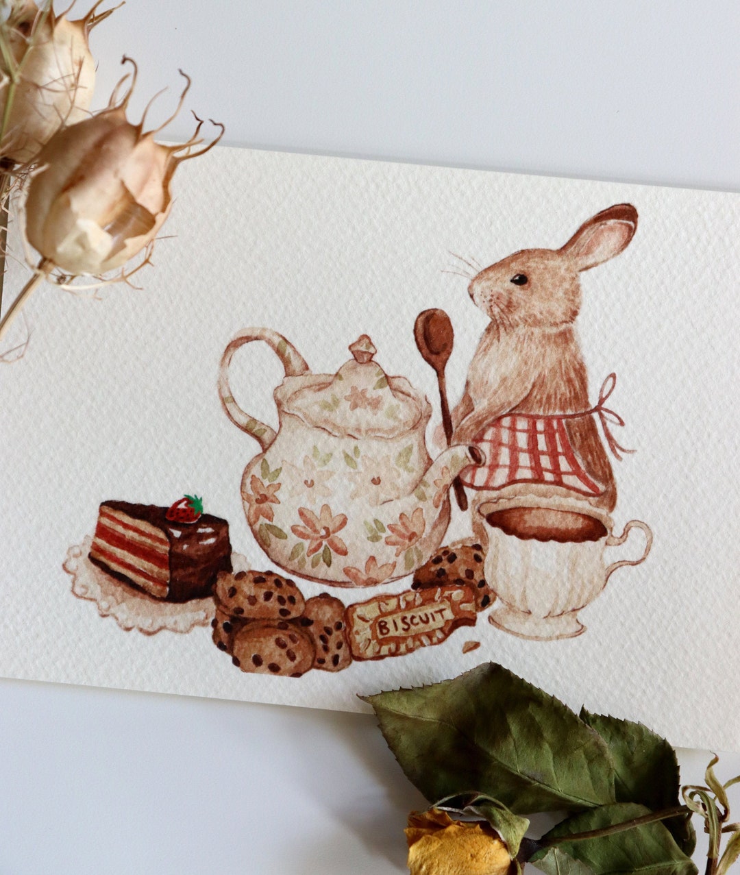 Food Illustration Print Tea Art Print Tea Lover Gift Tea - Etsy