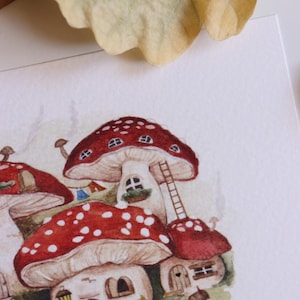 Mushroom House, Fairycore Art, Fairy House, Fantasy Art, Whimsical Art ...
