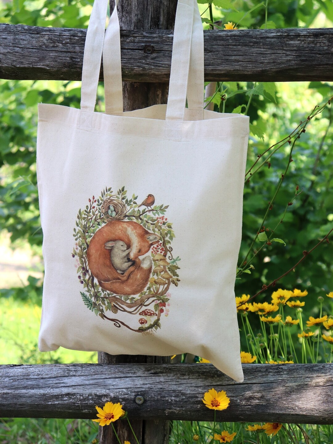 Cottagecore Tote Bag, Tote Bag Aesthetic, 100% Cotton Tote Bag, Tote ...