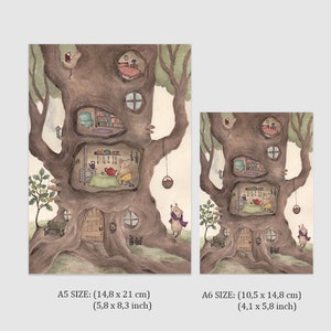 Cute Mouse Art, Cottagecore Art, Cute Painting to Hang, Fairy Cottage ...