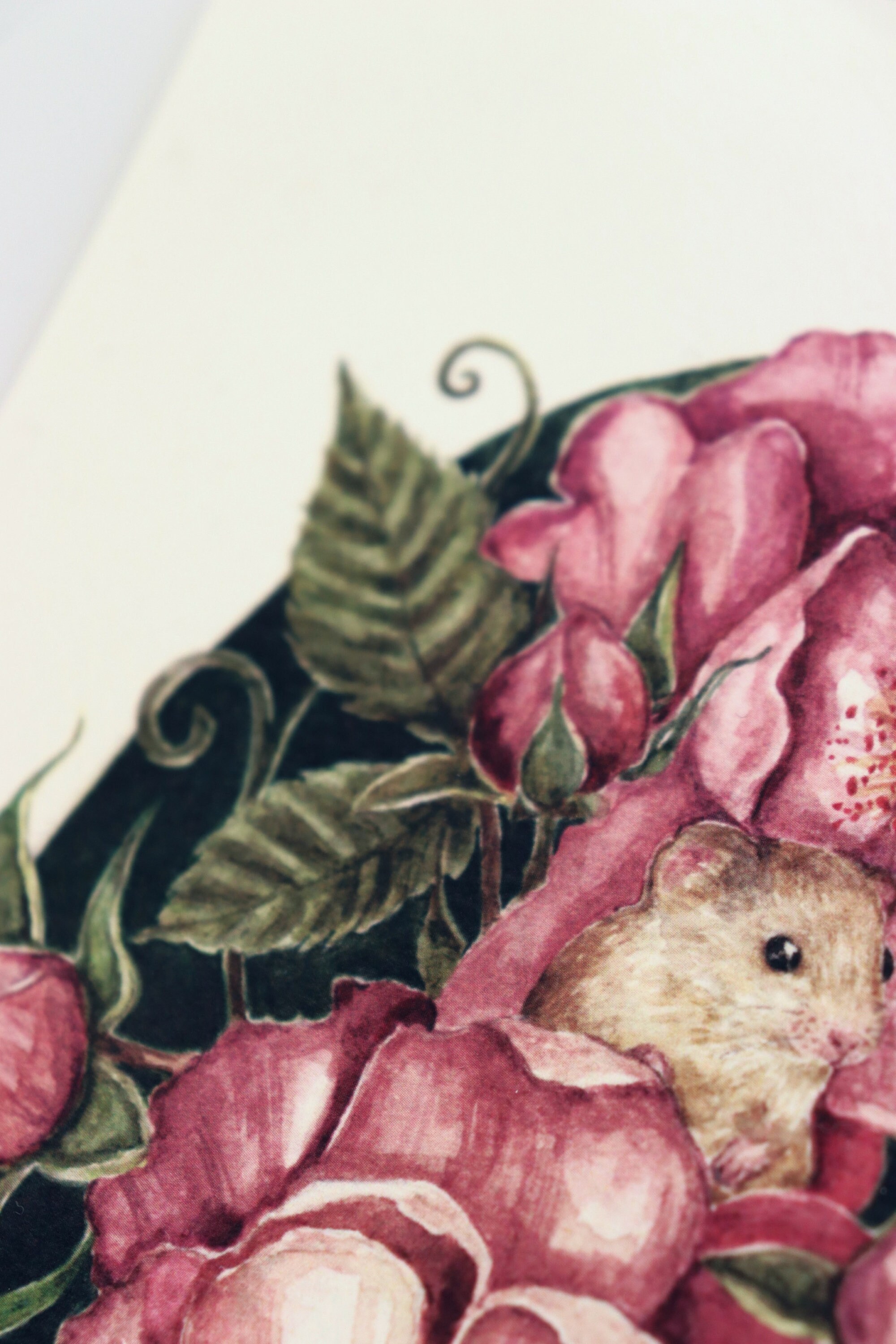 Mouse Watercolor Painting Mouse Art Flower Watercolor | Etsy