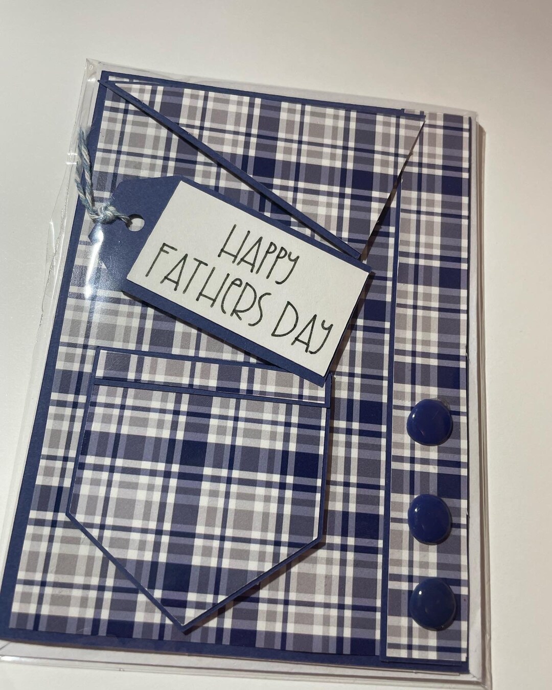 Happy Fathers Day Striped Shirt Card Handmade - Etsy