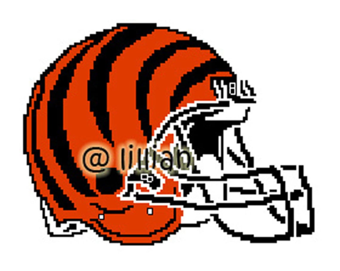 NFL CINCINNATI BENGALS Helmet Cross Stitch Pattern | Etsy