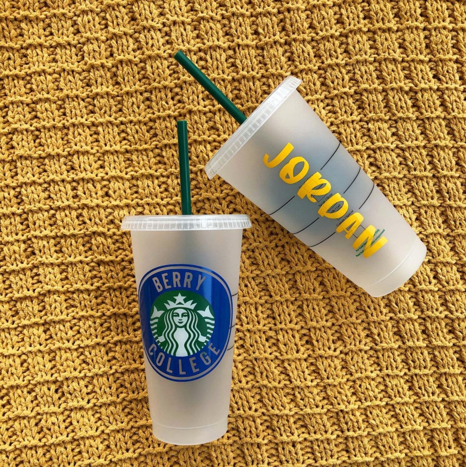 College Custom Starbucks Cold Reusable Cup Graduation Gift - Etsy