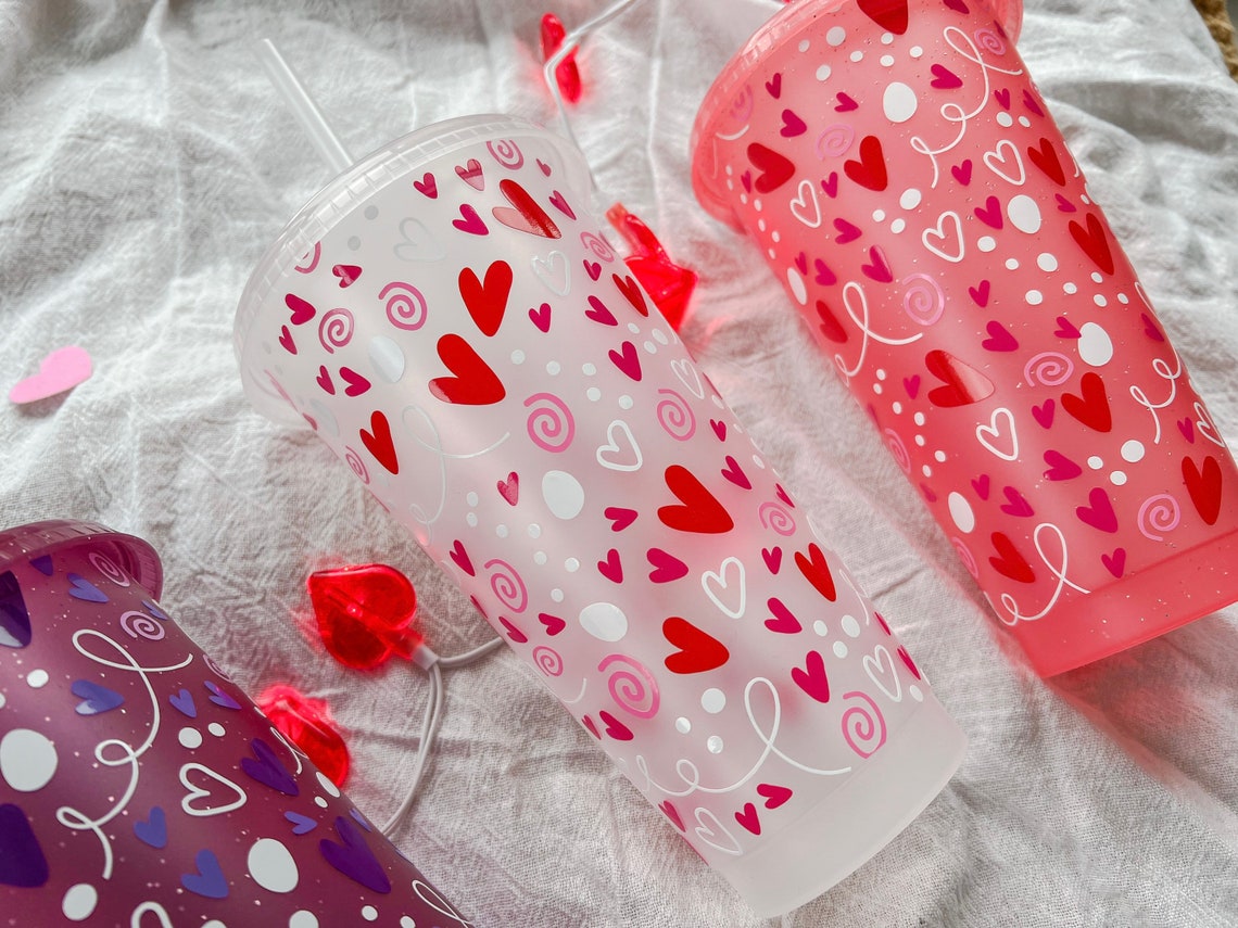 Valentine Cold Cup Custom Cold Reusable Cup Cold Cup - Etsy