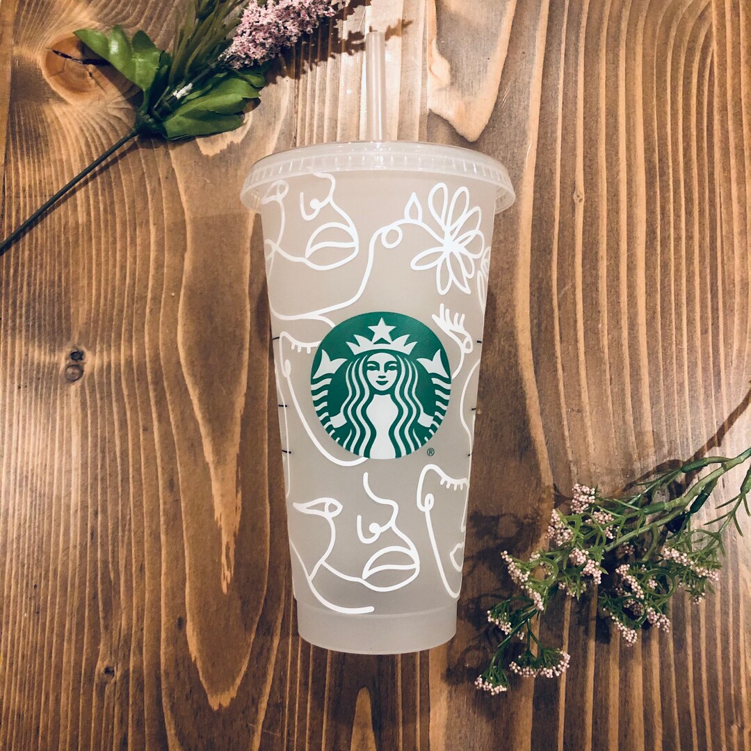 Abstract Faces Starbucks Cup • Starbucks Cold Cup • Starbucks Venti Cup ...