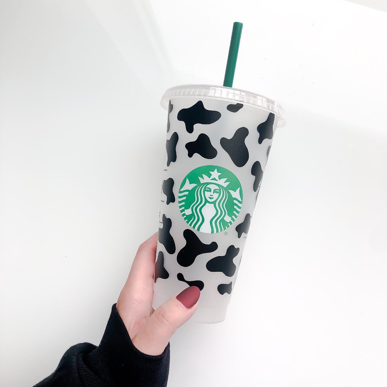 Cow Print Starbucks Cold Reusable Cup • Personalized Starbucks Cup ...
