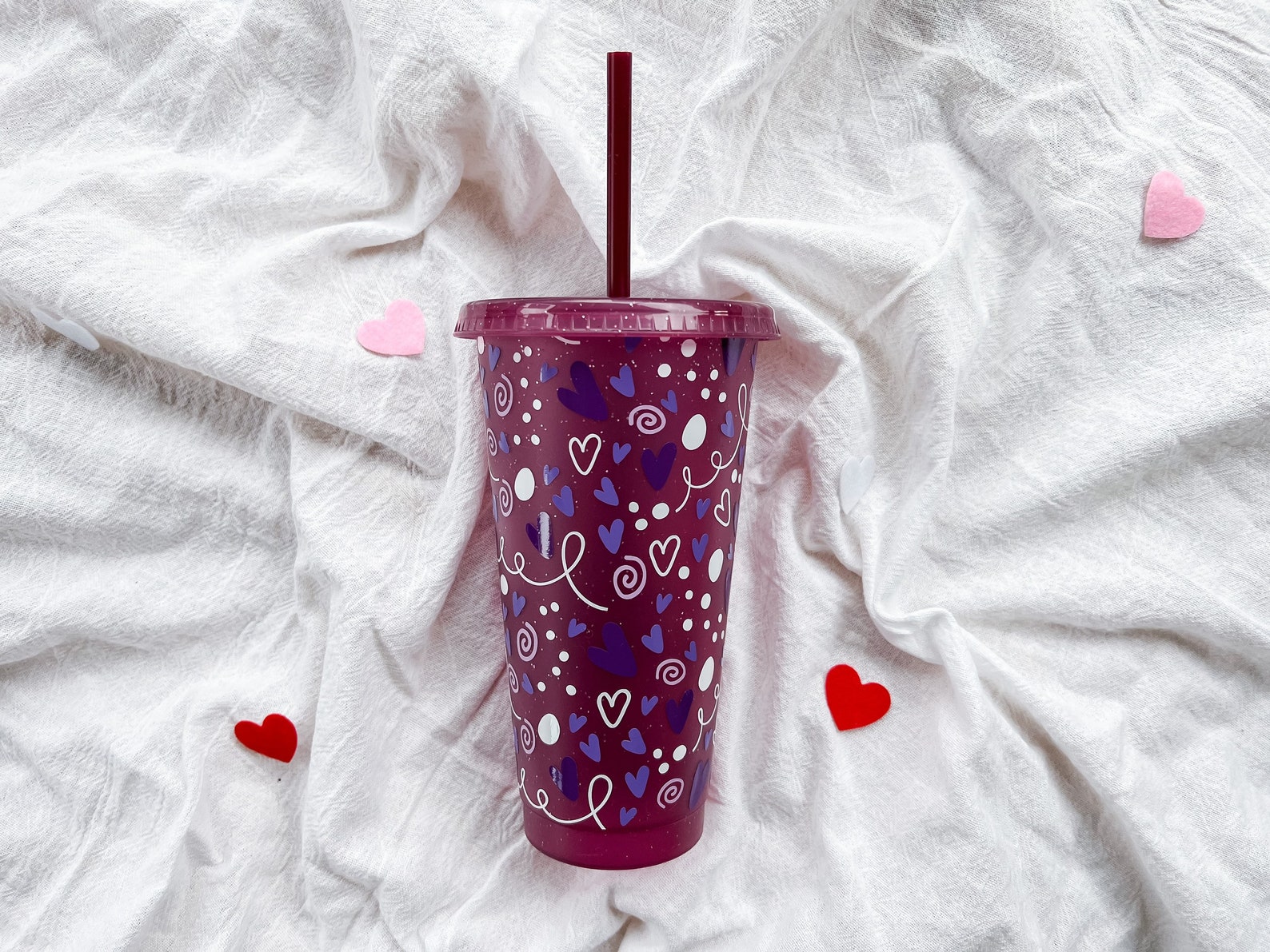 Valentine Cold Cup Custom Cold Reusable Cup Cold Cup - Etsy