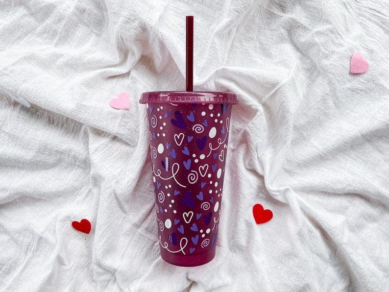 Valentine Cold Cup Custom Cold Reusable Cup Cold Cup - Etsy