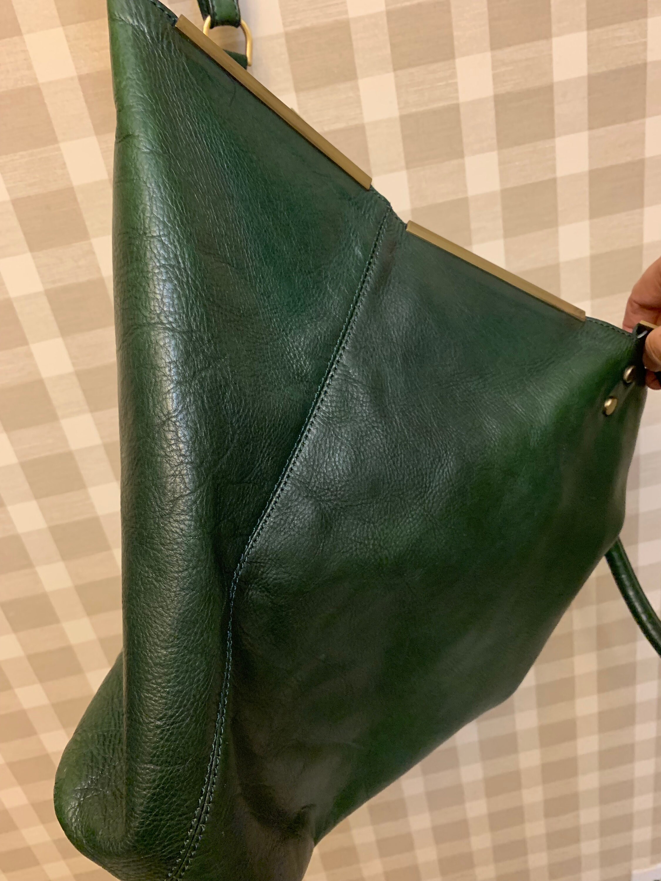 Kenneth Cole Green Leather Classic Tote Purse Large - Etsy