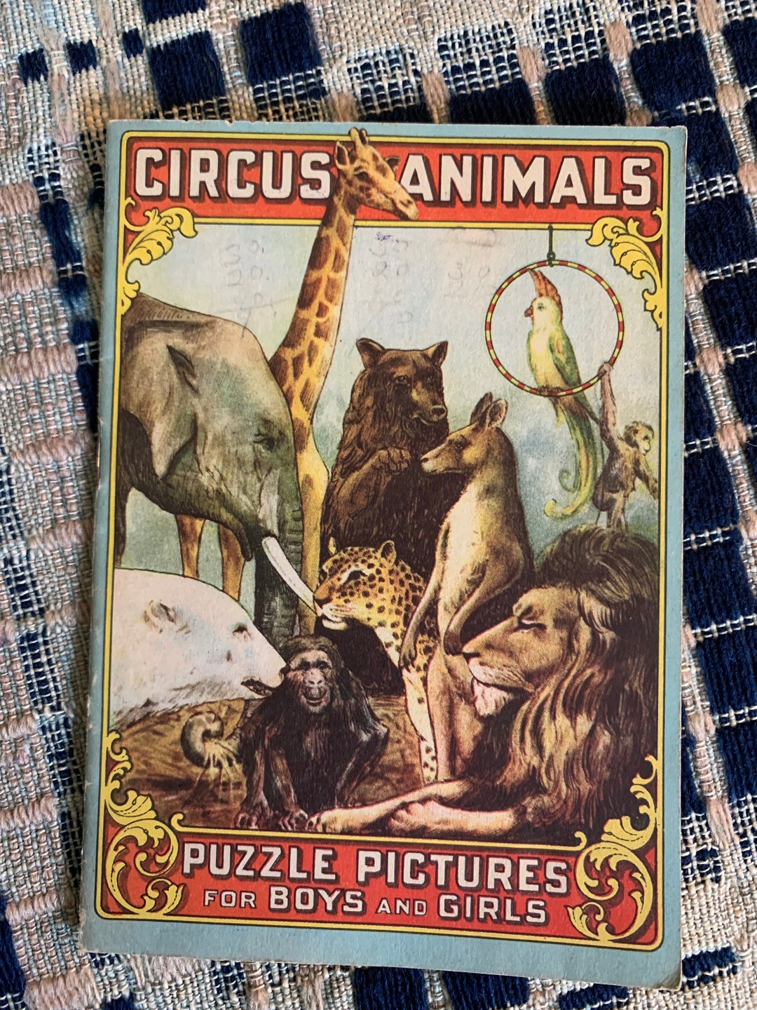 Antique Color Ephemera “circus Animals” Pamphlet Cira 1890 Syrup of ...