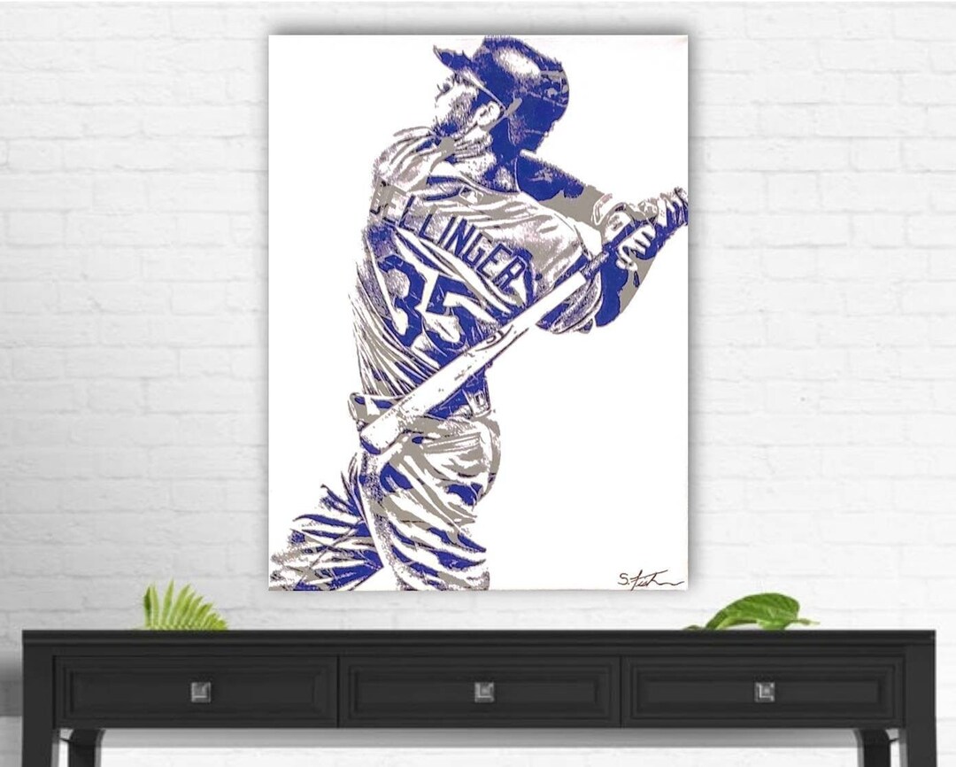 Cody Bellinger Wall Art LA Dodgers Painting Cody Bellinger Painting Fan ...