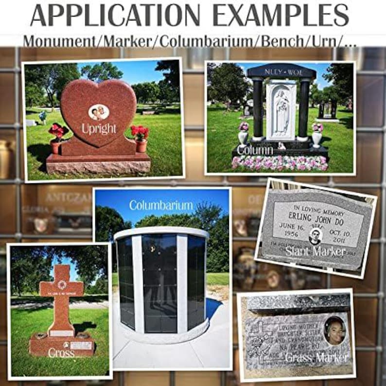 Personalized Memorial Porcelain Pictures on Ceramic Plaques, Retangle ...