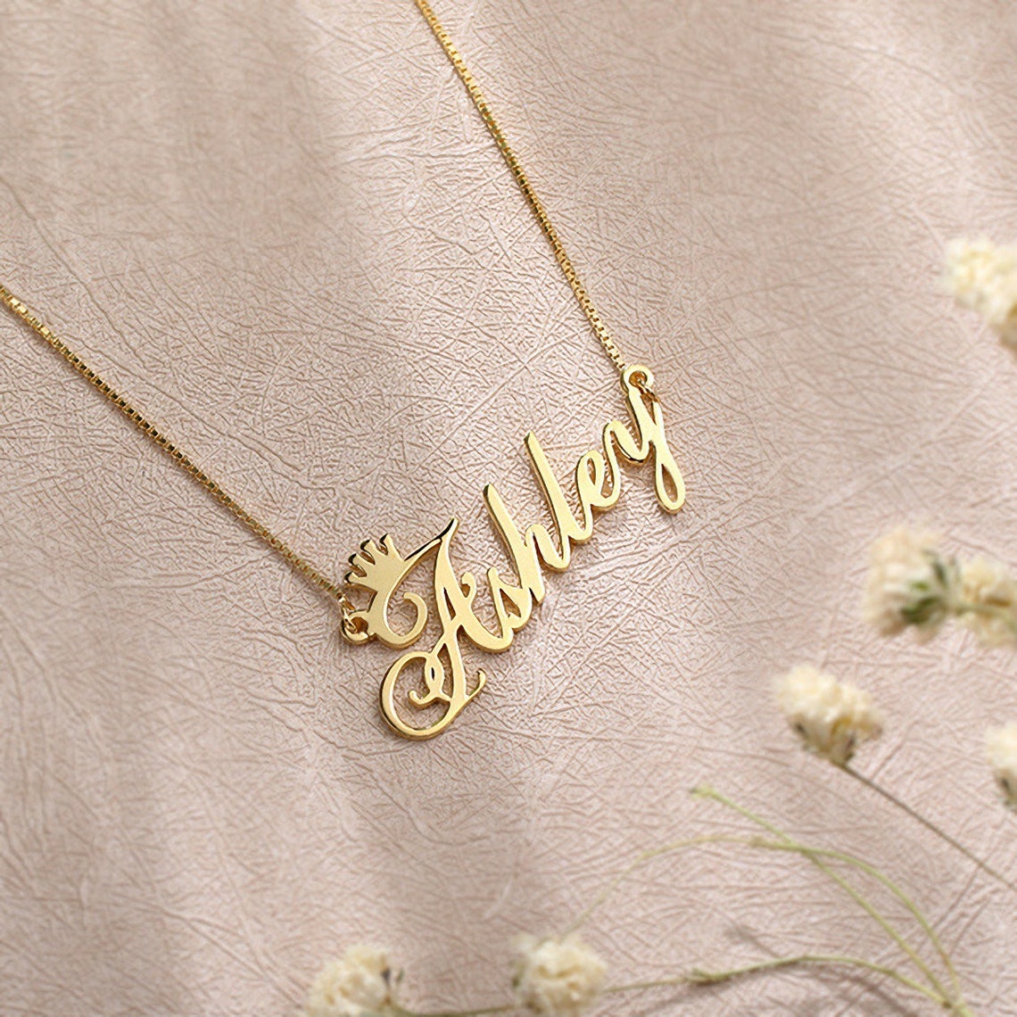 Personalized Name Necklace 925 Sterling Fiolex Style Silver Etsy
