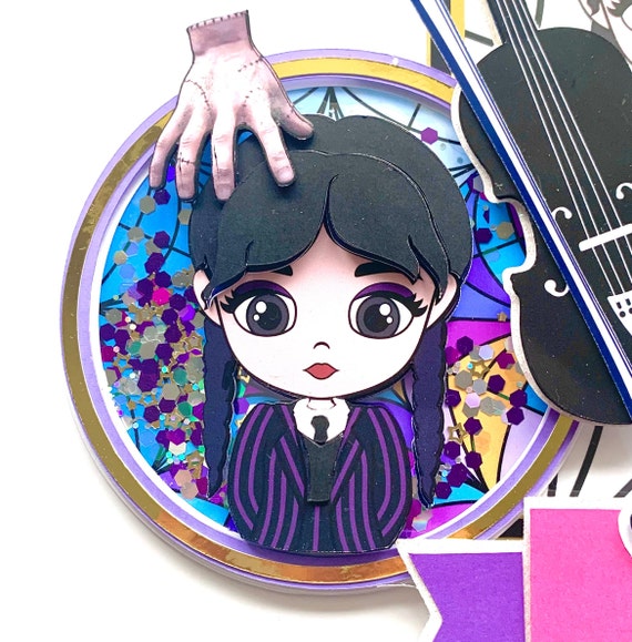 WEDNESDAY Addams Party CAKE TOPPER,Wednesday Birthday Party,Cake ...