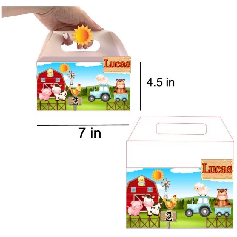 Personalized Farm Animals Cake Topper: Barnyard Birthday Party ...