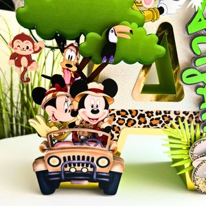 Mickey Safari Custom 3D Letters, Safari Party Decorations, Mickey ONE ...