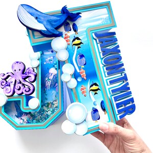 Under the Sea 3D Letters, Ocean Theme Party Decorations, Sea Theme ...