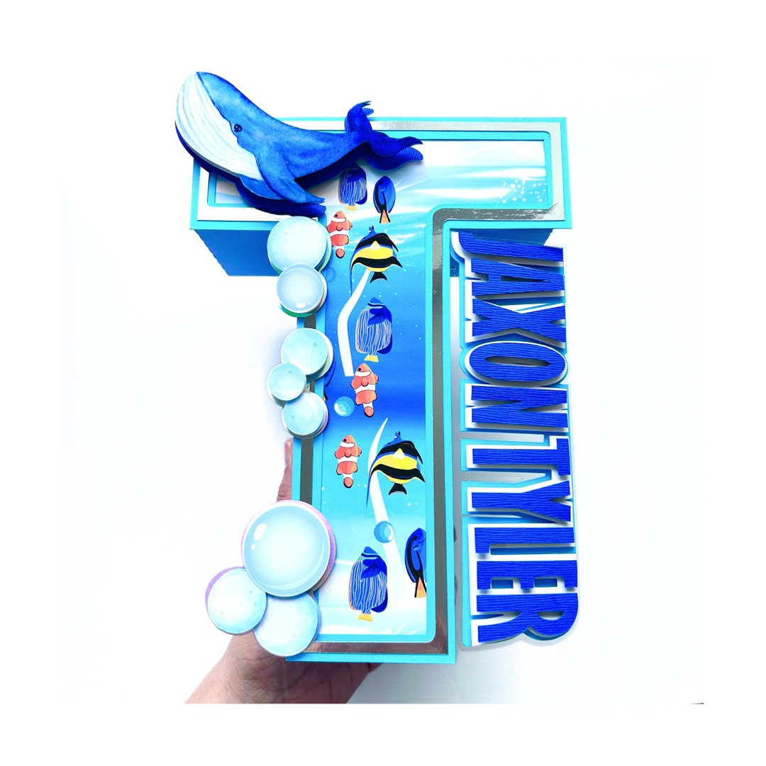 Under the Sea 3D Letters, Ocean Theme Birthday Party Decorations, Sea ...