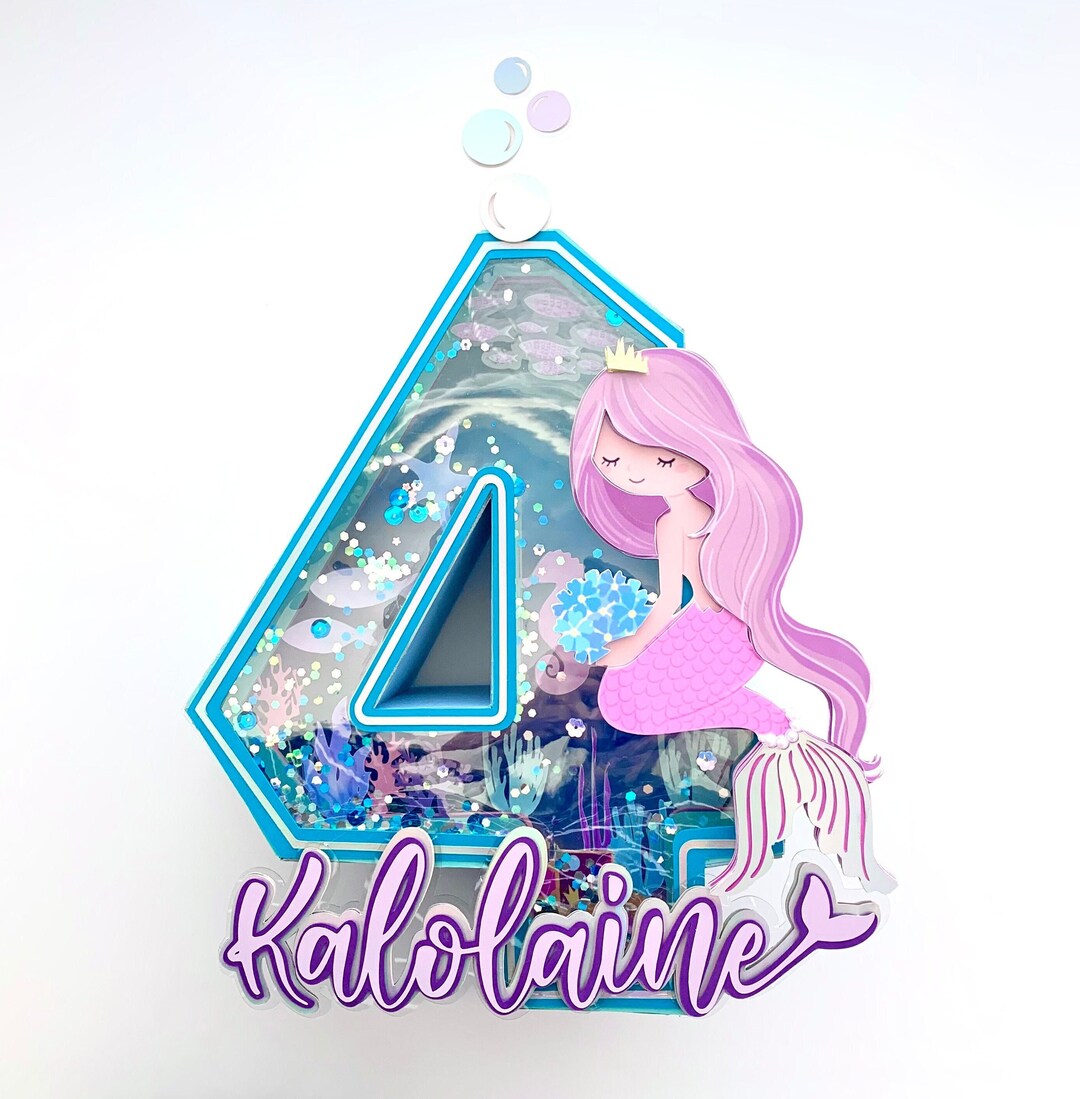 Ariel 3D Letter,little Mermaid Birthday Party Decorations,custom 3d ...