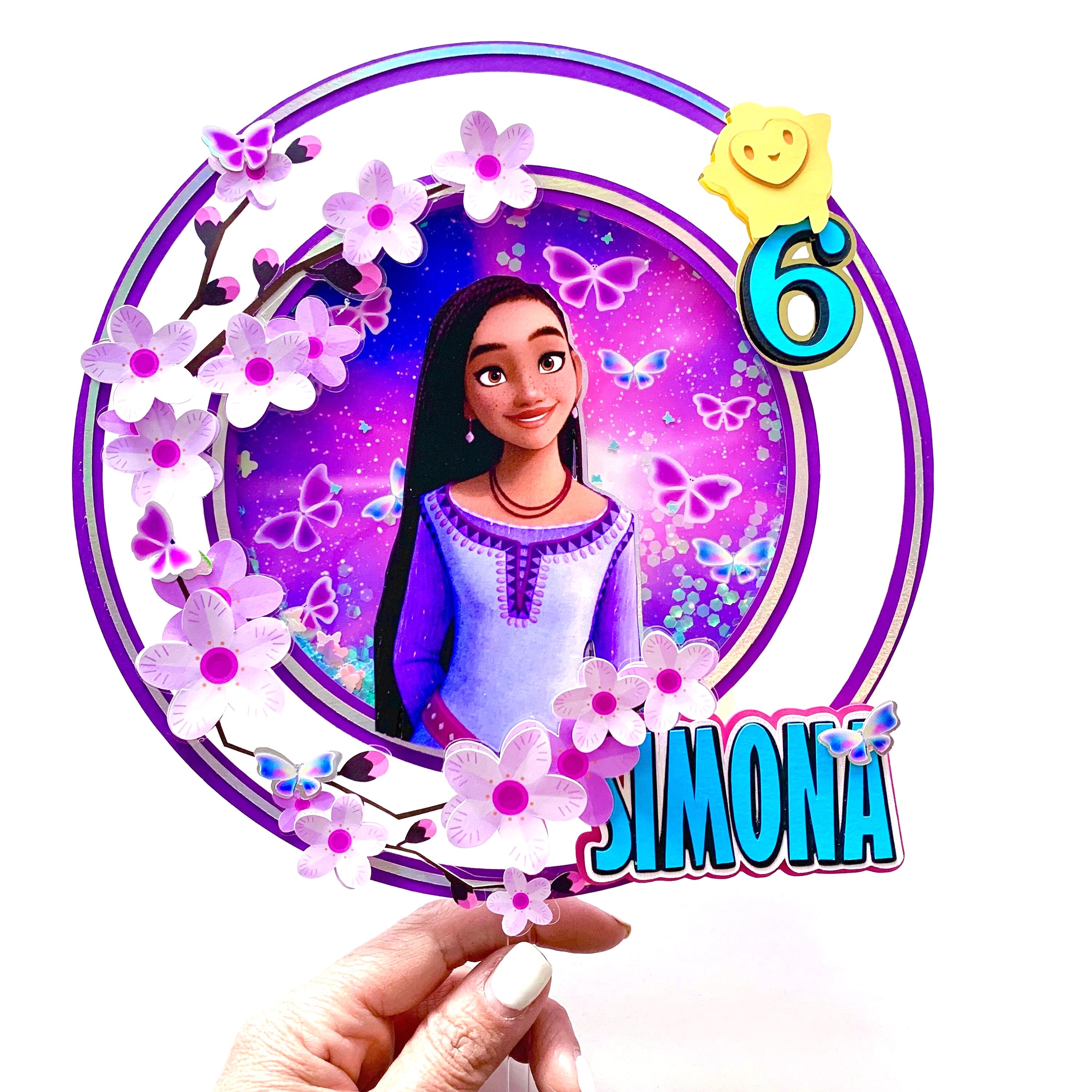 Disney Wish Cake Topper, Princess Asha Birthday Party Decorations, Wish ...