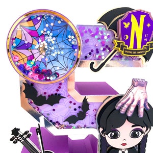 Wednesday Addams Theme 3D Numbers, Halloween Birthday Party Decorations ...