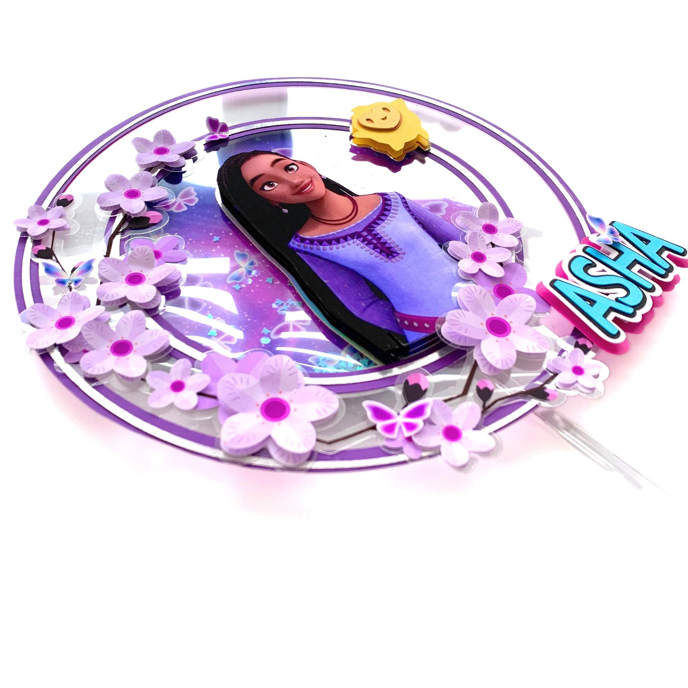 Disney Wish Cake Topper, Princess Asha Birthday Party Decorations, Wish ...
