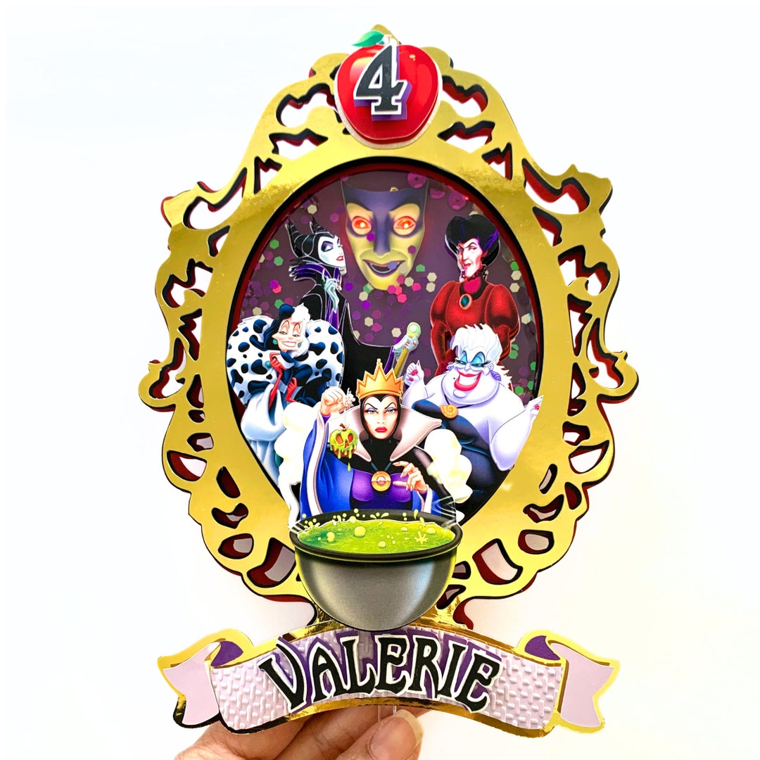 Villains Party Decor, Disney Evil Queen Cake Topper, Maleficent ...