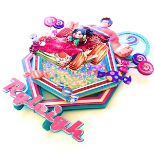 Vanellope Sugar Rush Cake Topper,wreck It Ralph Party,vanellope Cake ...