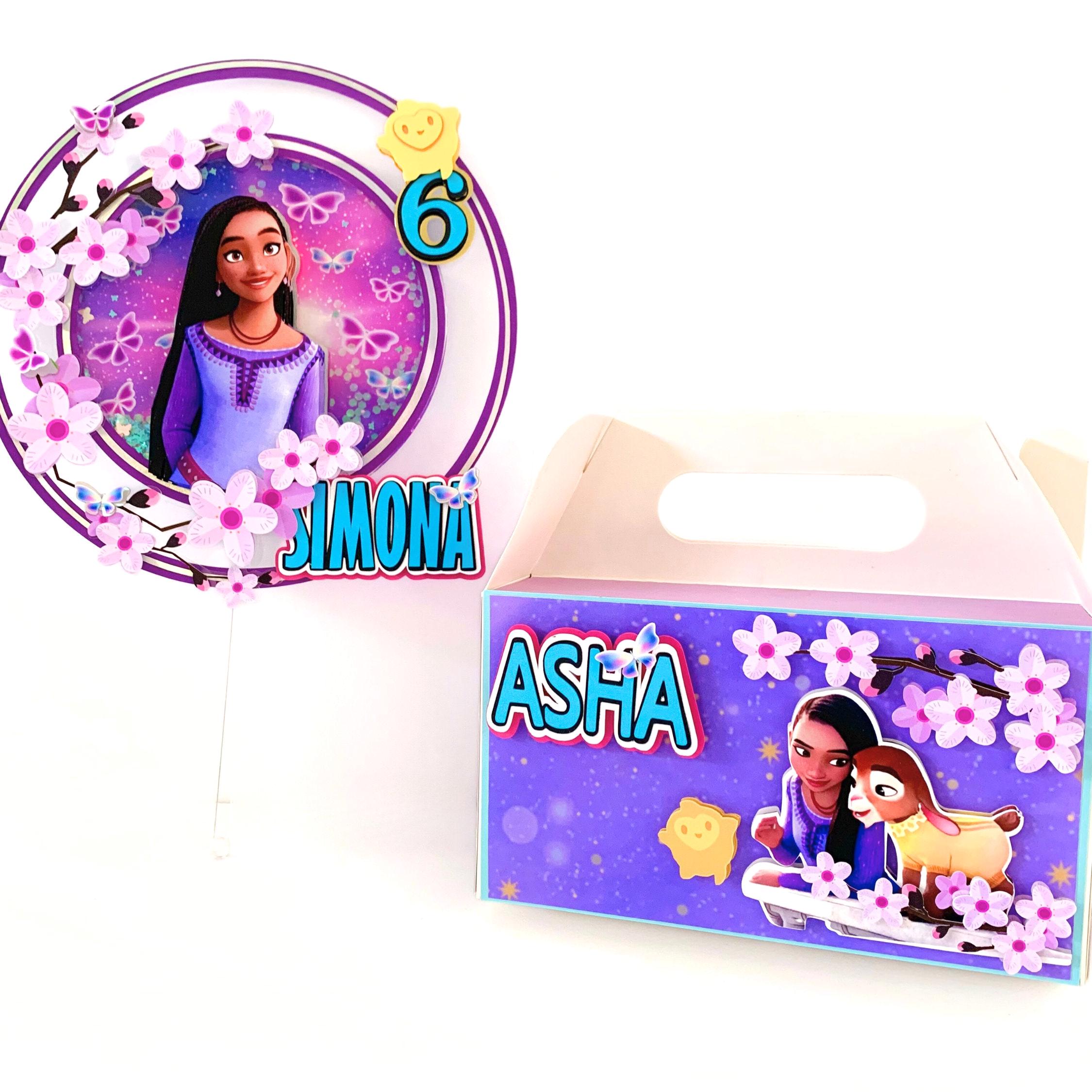 Disney Wish Cake Topper, Princess Asha Birthday Party Decorations, Wish ...