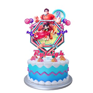 Vanellope Princess Sugar Rush Cake Topper,wreck It Ralph Birthday Party ...