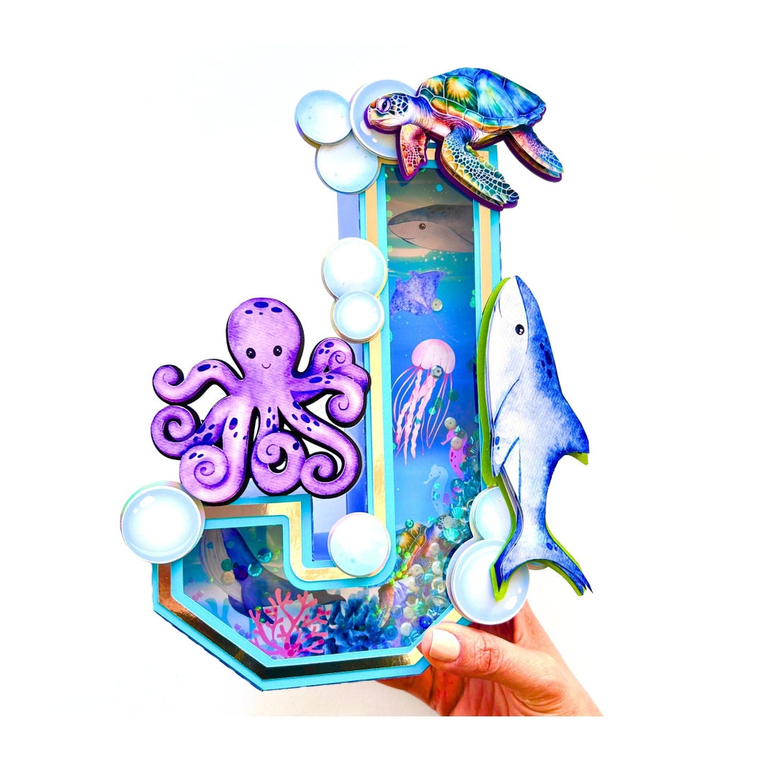 Under the Sea 3D Letters, Ocean Theme Party Decorations, Sea Theme ...